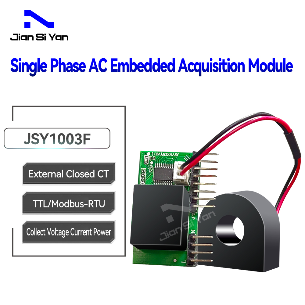 China JSY1003F Single-phase AC TTL Modbus-RTU Embedded Metering Module ...